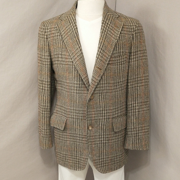 J. Press | Suits & Blazers | Vintage J Press Plaid Blazer Woven Wool ...